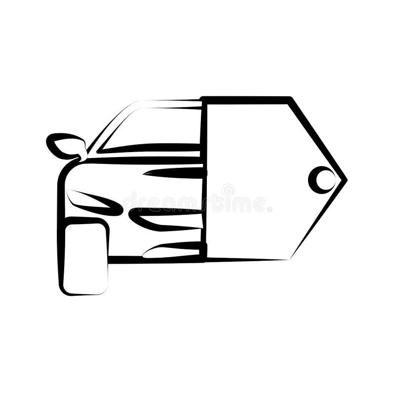 Hand Drawing Car Key Sketch Stock Vector - Illustration of design ...