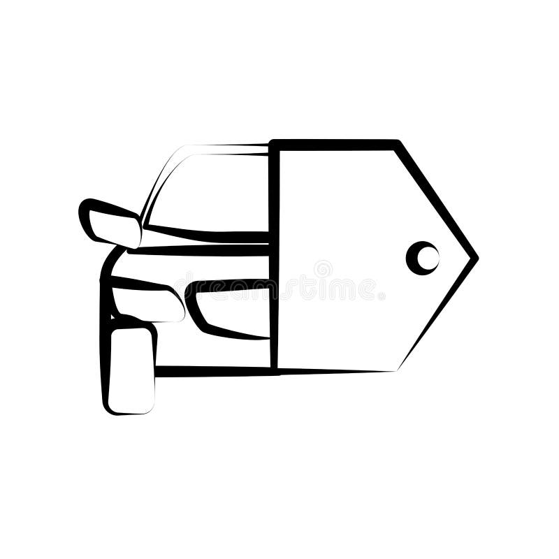 Hand Drawing Car Key Sketch Stock Vector - Illustration of graphic ...