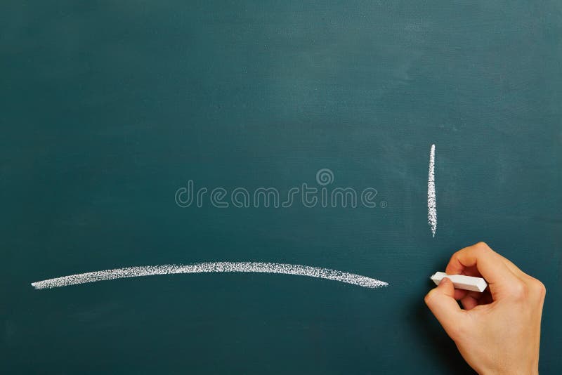 Hand Drawing Chalk Line on Chalkboard Stock Image - Image of seminar ...