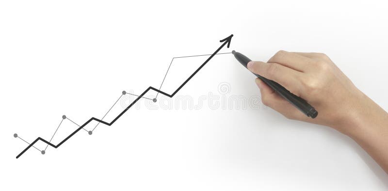 Hand Drawing Chart, Graph Stock of Growth Stock Photo - Image of hand ... Hand Drawing Chart, Graph Stock of Growth Stock Photo - Image of hand ...