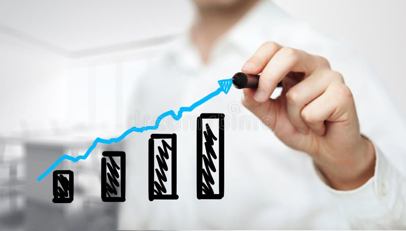 Hand drawing chart stock image. Image of scheme, seminar - 33488207