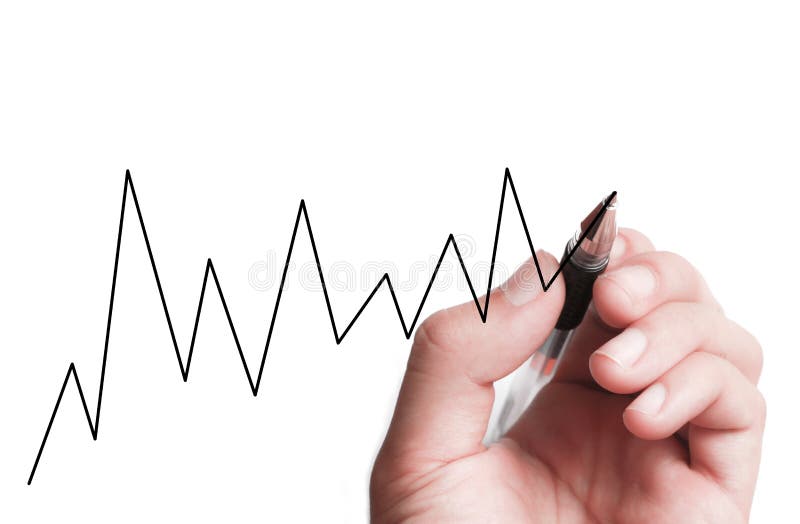 Hand Drawing Blank Chart stock image. Image of business - 47890741