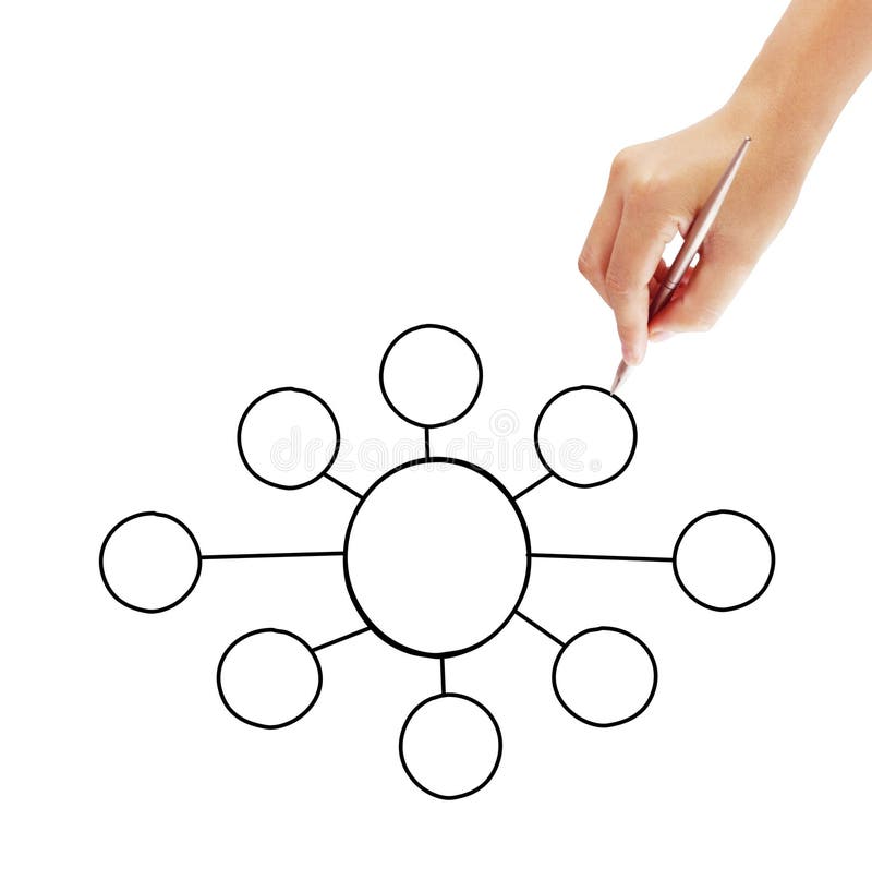 Hand drawing chart stock illustration. Illustration of analyze - 91306666