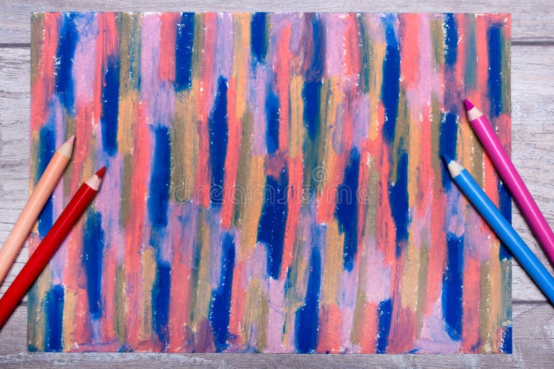 Hand Drawing. Colorful Texture for Background Stock Photo - Image of ...