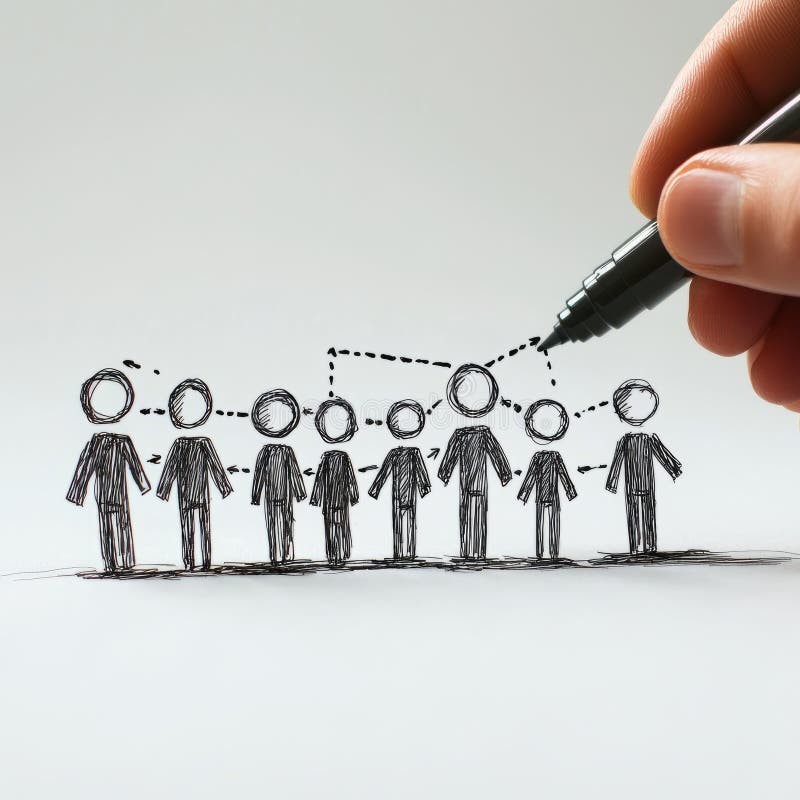 7,419 Hand Drawing Teamwork Idea Stock Photos - Free & Royalty-Free ...