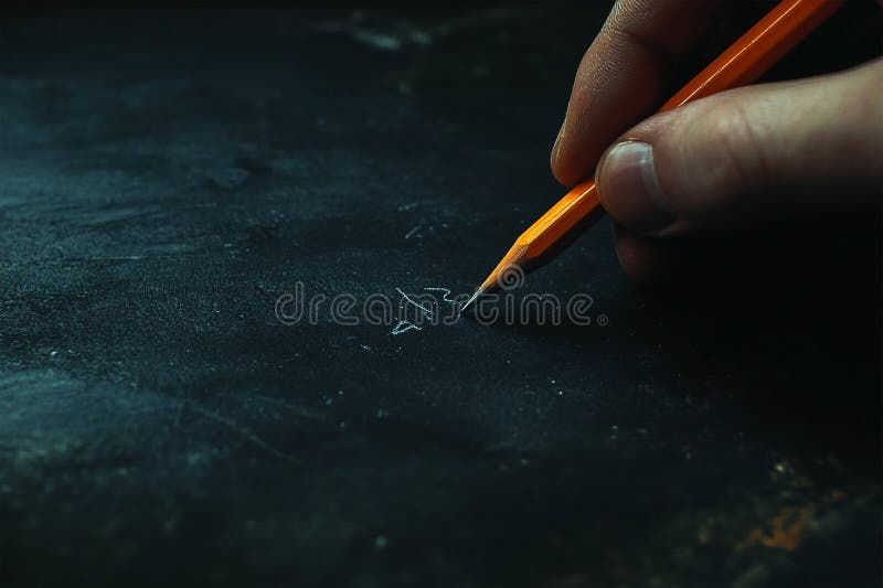 Hand Drawing on Dark Surface: Conceptualizing Ideas and Creating ...