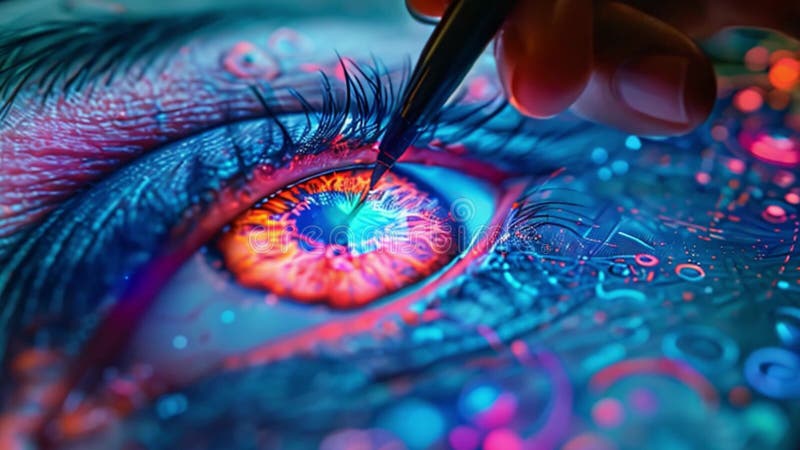 Hand Drawing on Digital Tablet with Stylus, Creative Design Studio ...