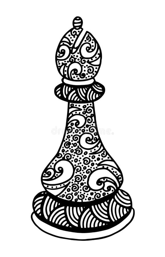 Bishop chess Elephant stock vector. Illustration of mind - 49016651