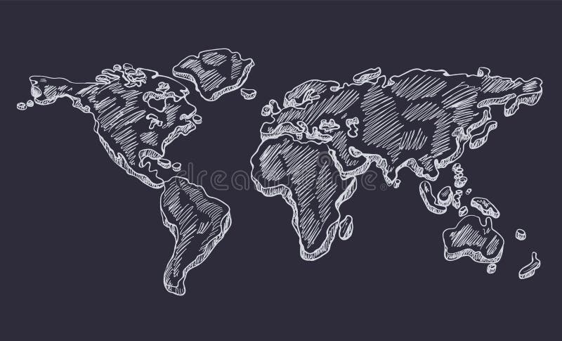 Doodle sea world stock vector. Illustration of creature - 32944003