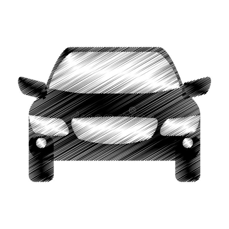 Hand Drawing Driverless Car Icon Stock Vector - Illustration of ...