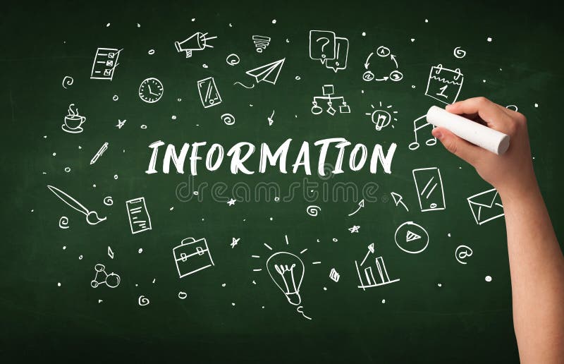 Hand Drawing Education Concept Stock Illustration - Illustration of ...