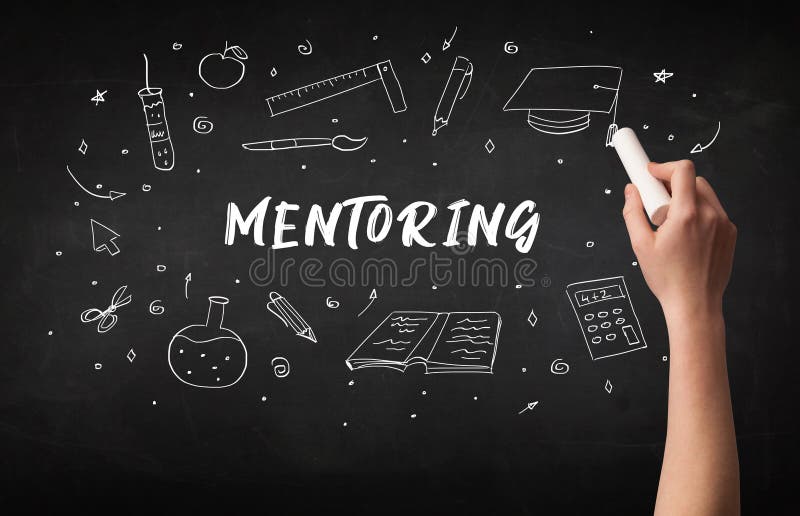 Hand Drawing Education Concept Concept Stock Image - Image of mentoring ...