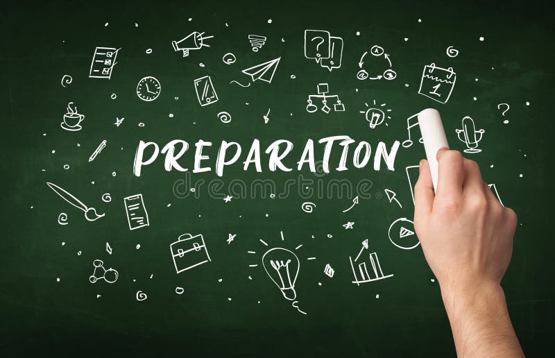 Hand Drawing Education Concept Stock Image - Image of class, chalk ...