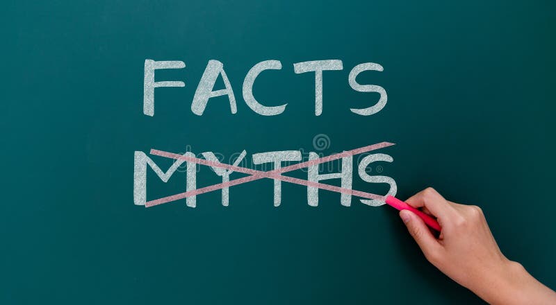 Hand Drawing Facts and Myths Stock Photo - Image of accuracy, deceit ...