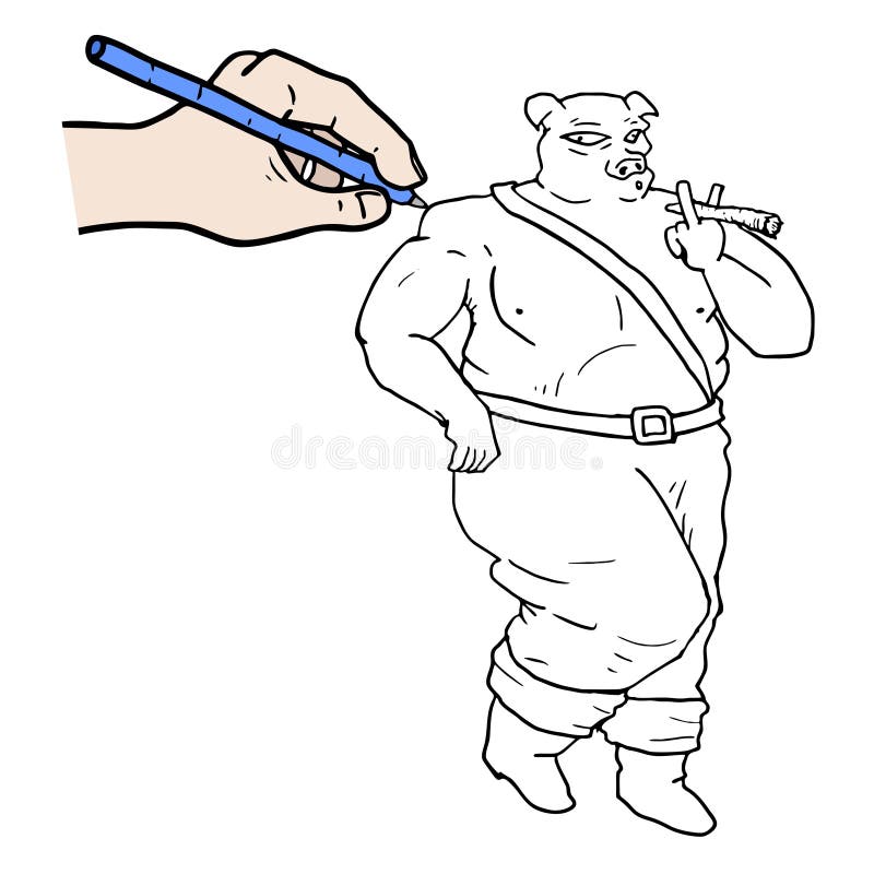 Smoking Pig Stock Illustrations – 90 Smoking Pig Stock Illustrations ...