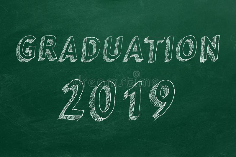 Graduation 2019 stock illustration. Illustration of education - 146145319