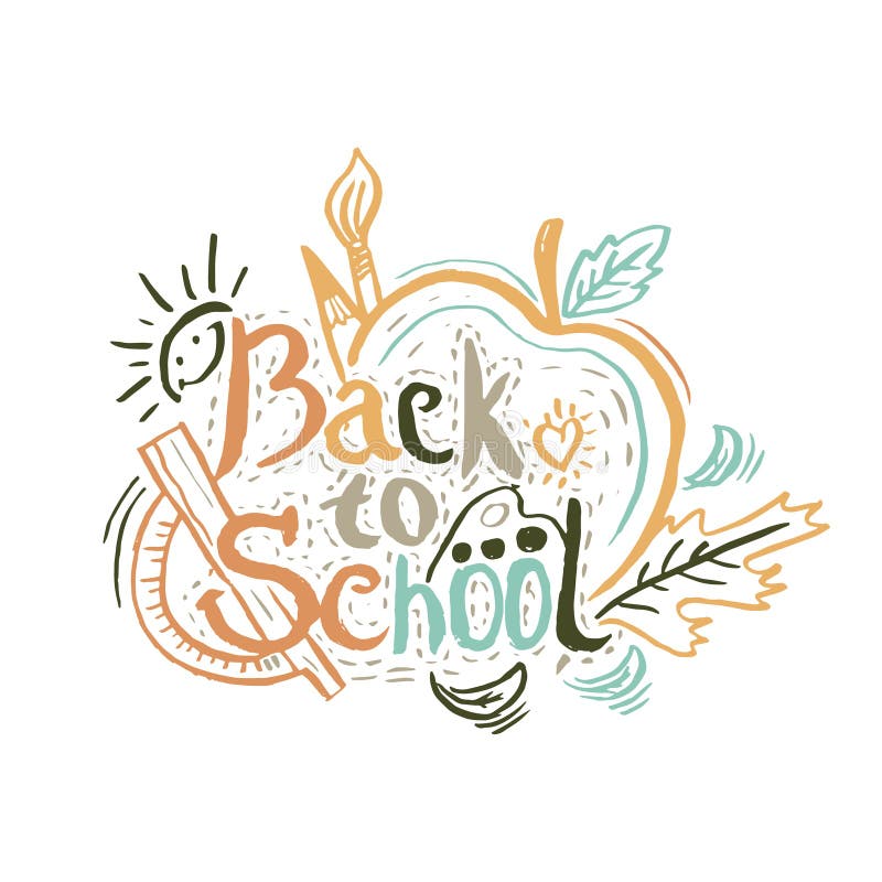 Hand drawing greeting card stock vector. Illustration of pencil - 76694390