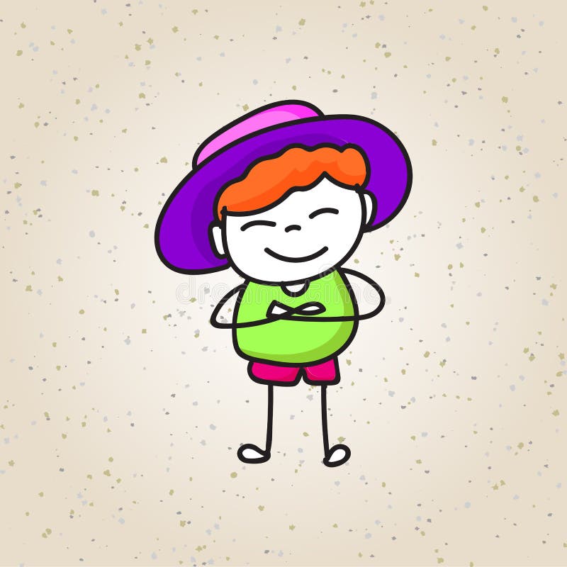 Hand drawing happy people stock vector. Illustration of friends - 55687310