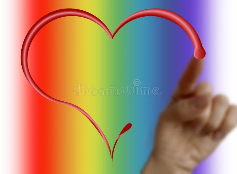 Heart hand shake stock vector. Illustration of achievement - 21300735