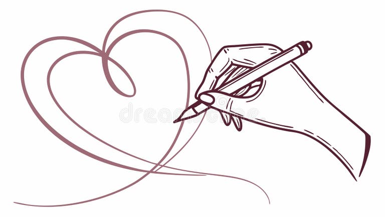 Hand Drawing Heart, Love, Affection, Romance, Creativity, Expression ...