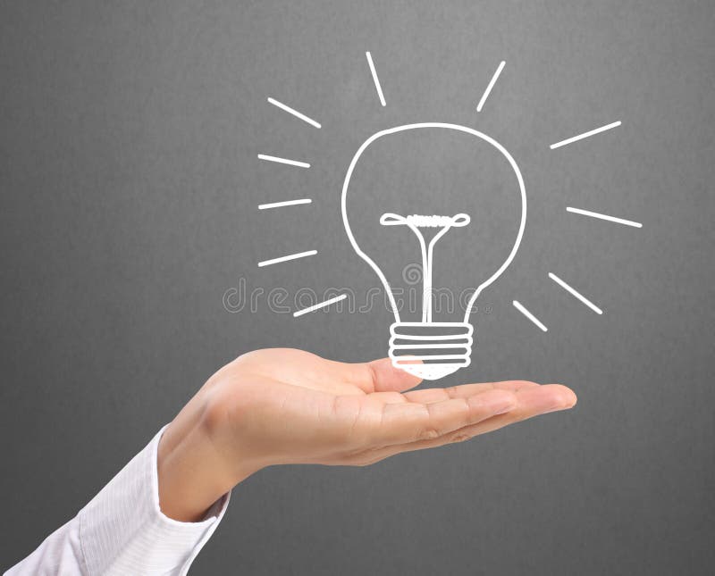 Drawing light bulb stock illustration. Illustration of white - 32527054