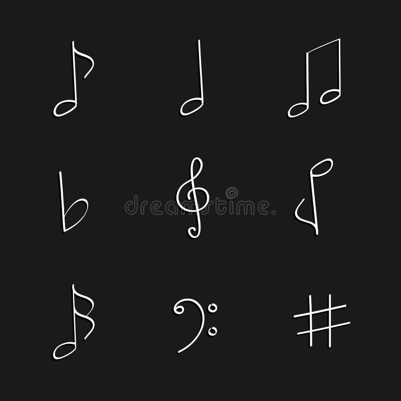 Hand-drawing notes stock vector. Illustration of handdrawing - 53899153