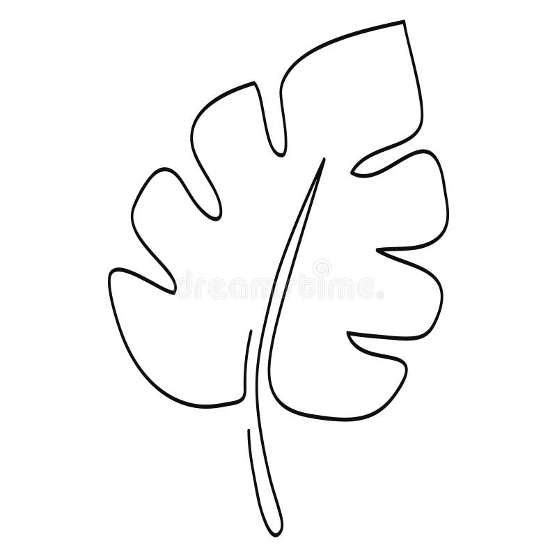 Jungle Leaf Outline