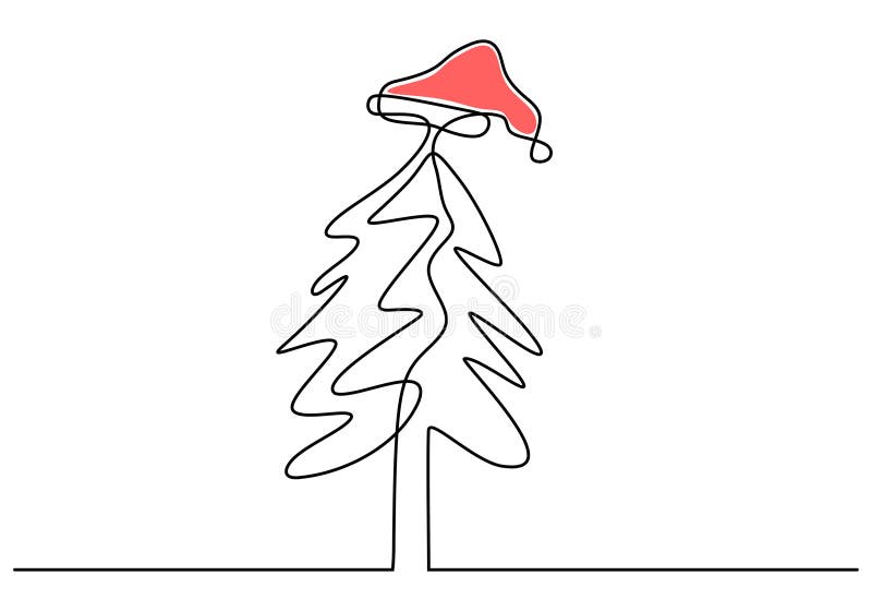 Santa One Line Drawing Stock Illustrations – 329 Santa One Line Drawing ...