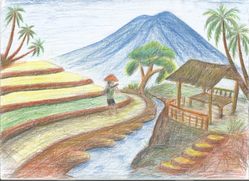 Scarecrow Field Hand Drawing Stock Illustrations – 88 Scarecrow Field ...