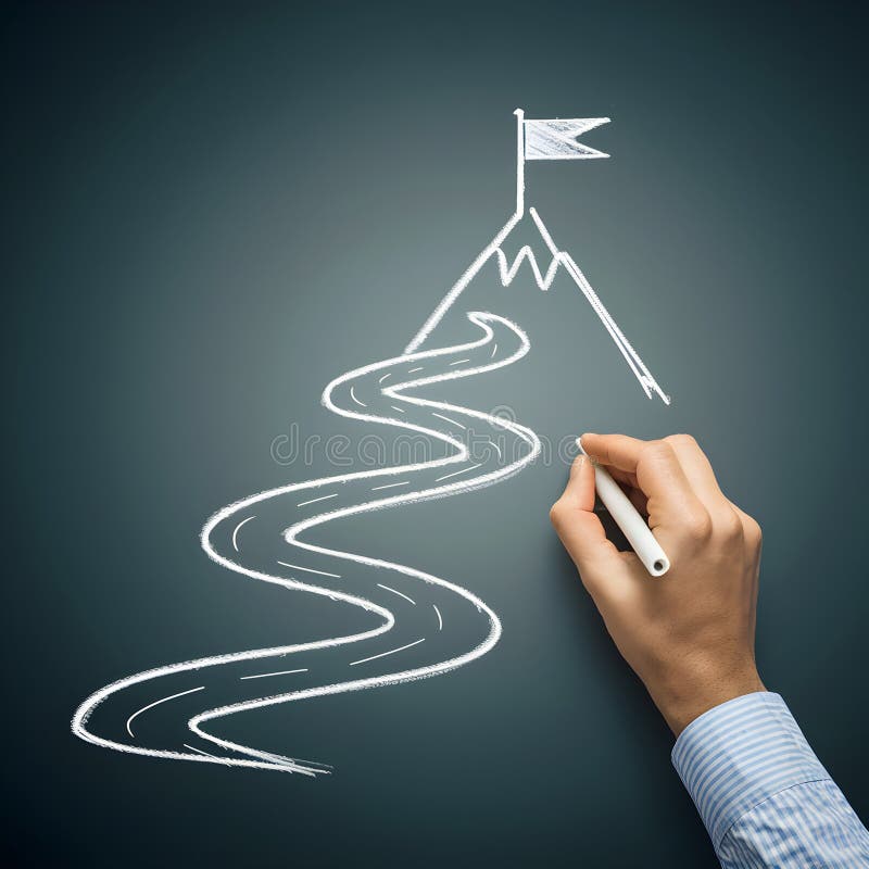 Winding Path Drawing Stock Illustrations – 603 Winding Path Drawing ...