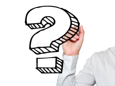 Hand drawing question mark stock image. Image of icon - 21002295