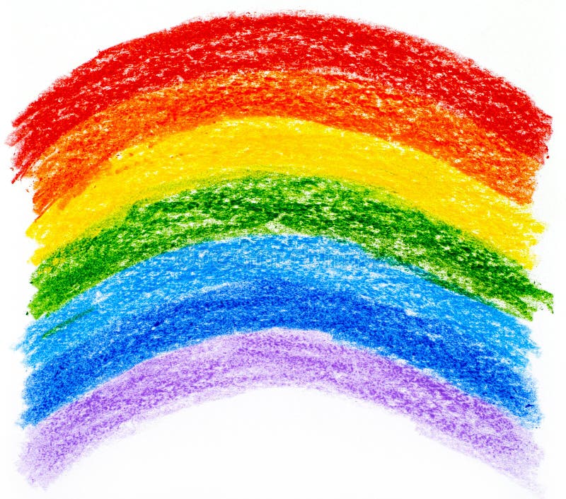 Hand drawing Rainbow stock photo. Image of indigo, drawing - 191815162