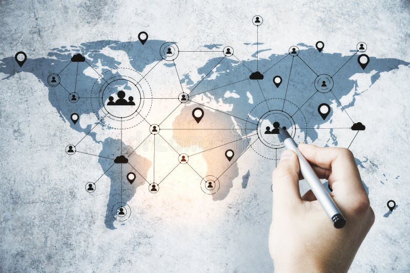 Remote Work World Map Stock Photos - Free & Royalty-Free Stock Photos ...