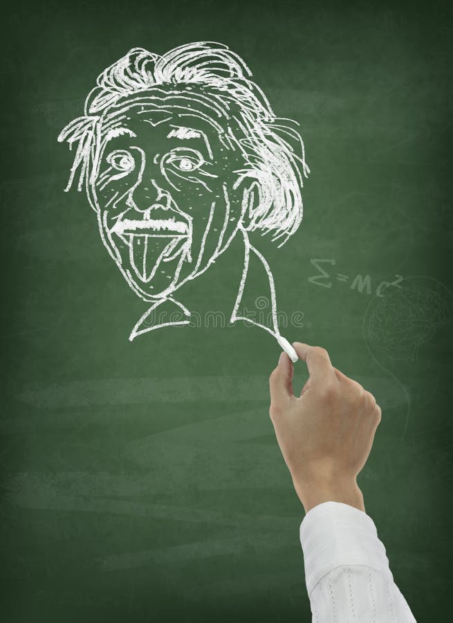 Hand Drawing Scientist on Chalkboard Editorial Photo - Image of ...