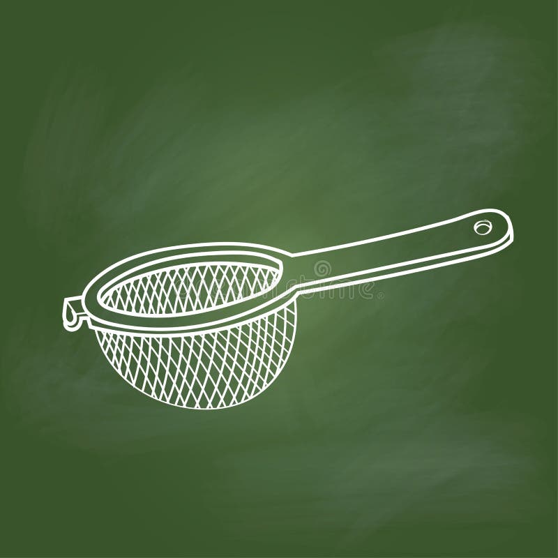 Sieve Hand Drawn Illustration Stock Vector - Illustration of concept ...