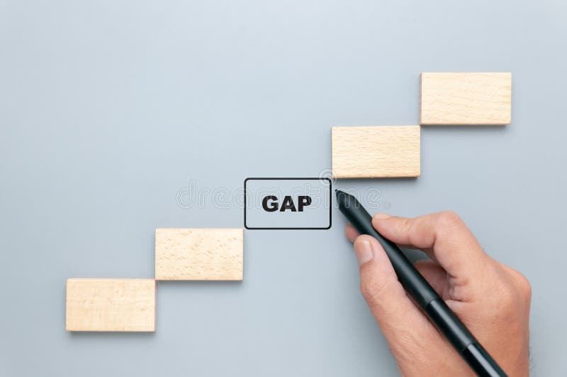 Gap Problems that Prevent Success Stock Image - Image of complete ...