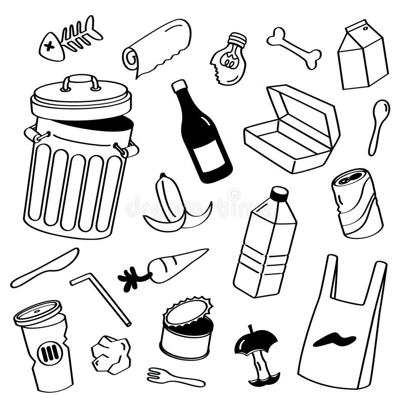 Garbage Drawing Stock Illustrations – 12,592 Garbage Drawing Stock ...