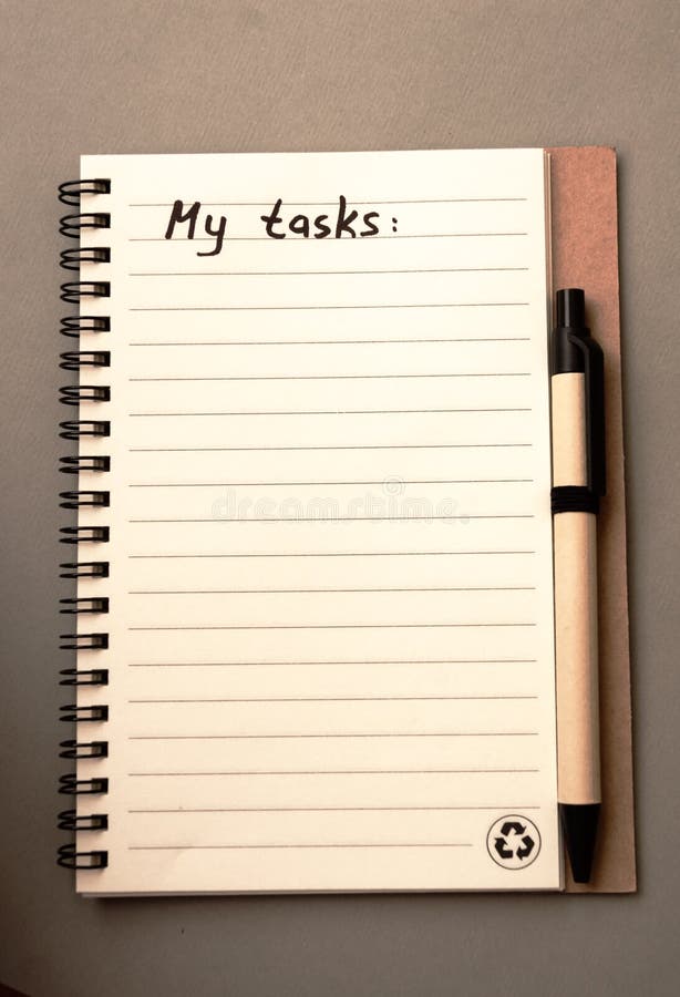 Hand Drawing Tasks List Notebook Stock Photos - Free & Royalty-Free ...