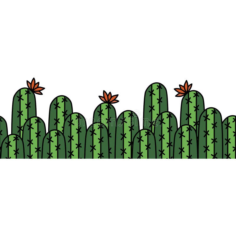 Border Cactus Stock Illustrations – 3,412 Border Cactus Stock ...