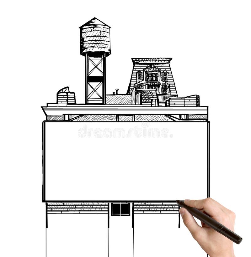 Hand drawing works stock photo. Image of construction - 34350324