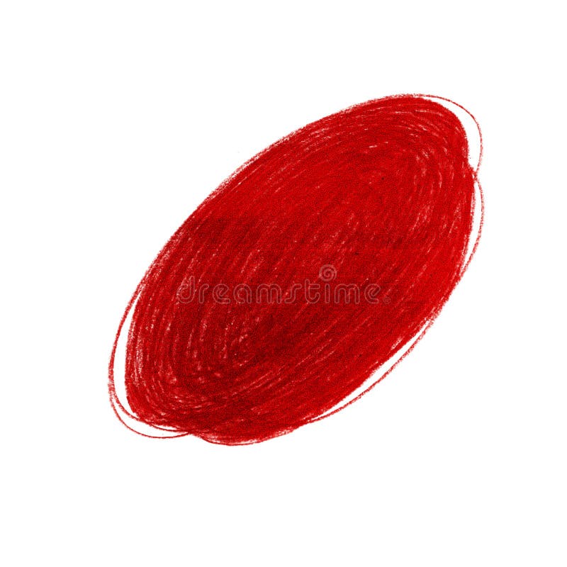 Hand Drawn Abstract Color Pencil Isolated Scribble Stock Photo - Image ...