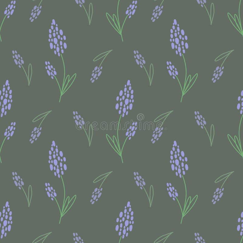 Hand Drawn Abstract Flower and Branches Doodle. Vector Illustration ...