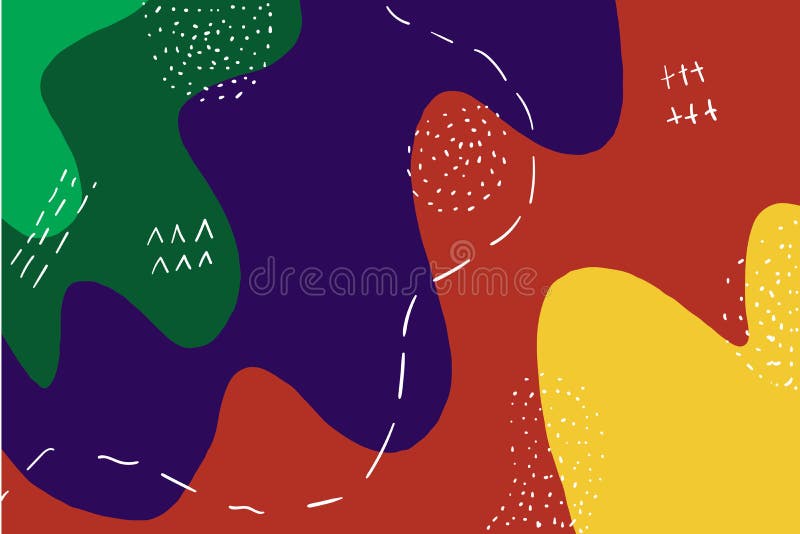 Hand Drawn Abstract Fun Color Pattern Cartoon Texture for Doodle ...