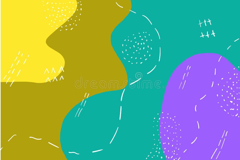 Hand Drawn Abstract Fun Color Pattern Cartoon Texture for Doodle ...
