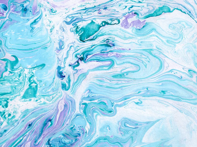 Hand Drawn Abstract Marble Texture. Handmade With Liquid Paint. Stock ...