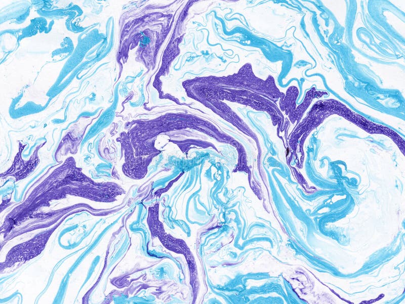 Hand Drawn Abstract Marble Texture. Handmade with Liquid Paint Stock ...
