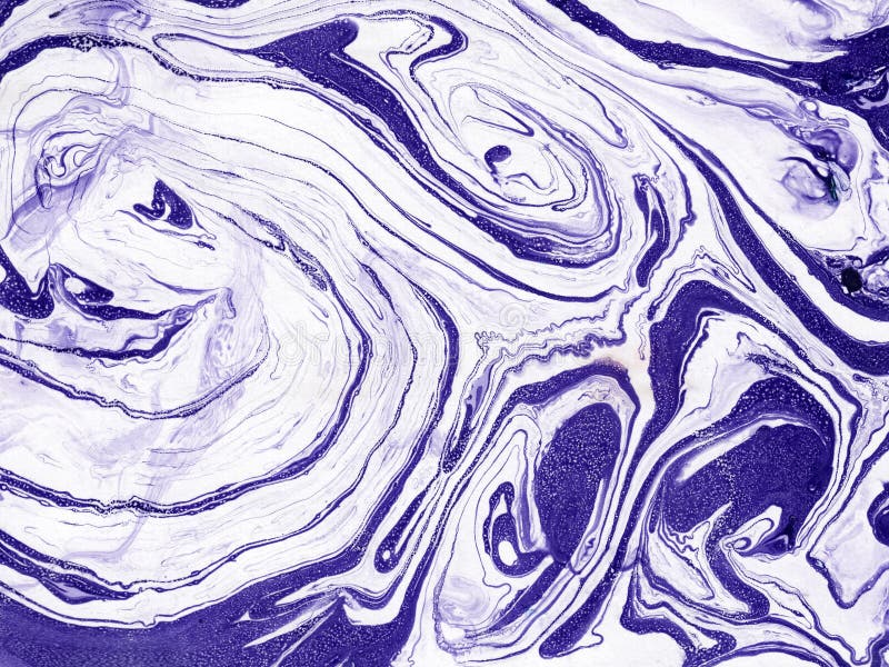 Hand Drawn Abstract Marble Texture. Handmade with Liquid Paint Stock ...