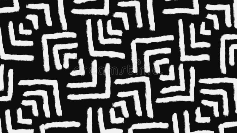 Hand-drawn Abstract Maze Pattern with a Playful Style. Stock Video ...