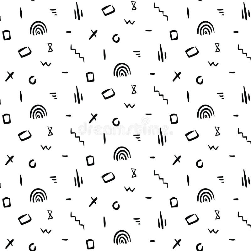 Hand Drawn Abstract Pattern Vector Illustration Stock Vector ...