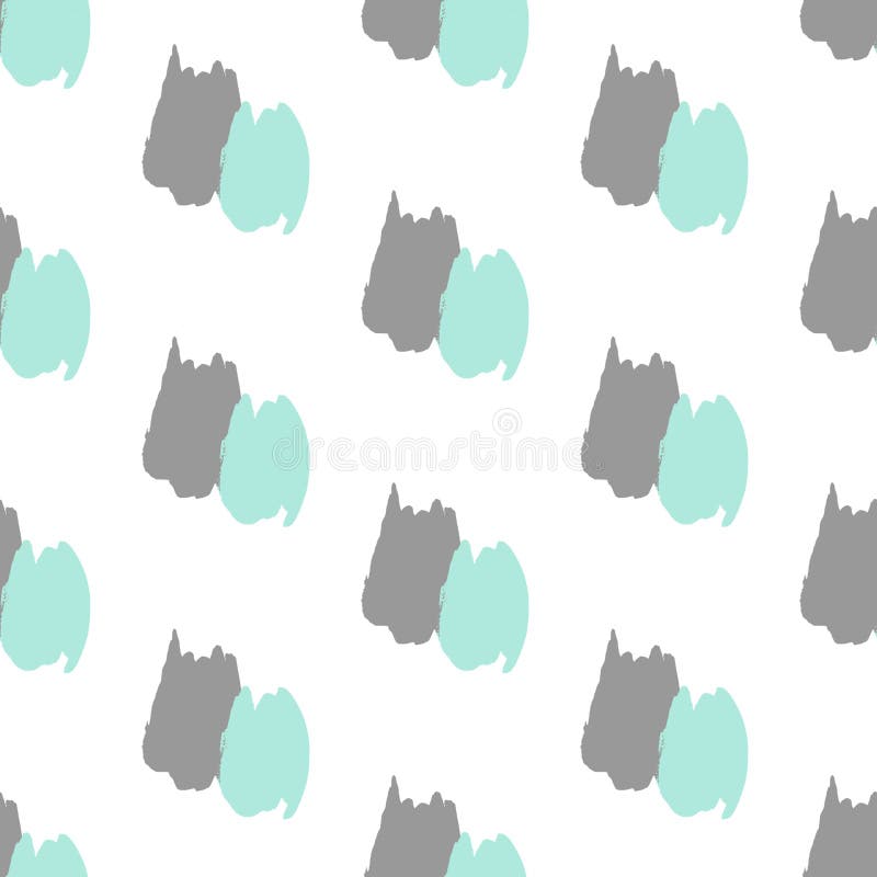 Hand Drawn Abstract Seamless Pattern Stock Vector - Illustration of ...